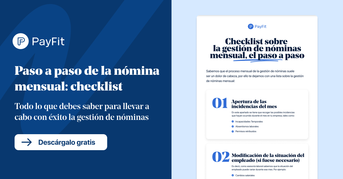 El paso a paso de la nómina mensual: Checklist gratis